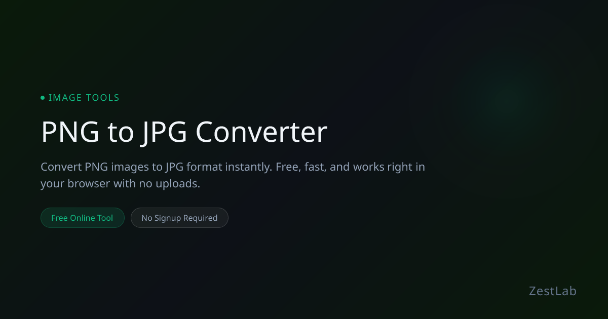 PNG to JPG Converter - Free Online Tool | ZestLab